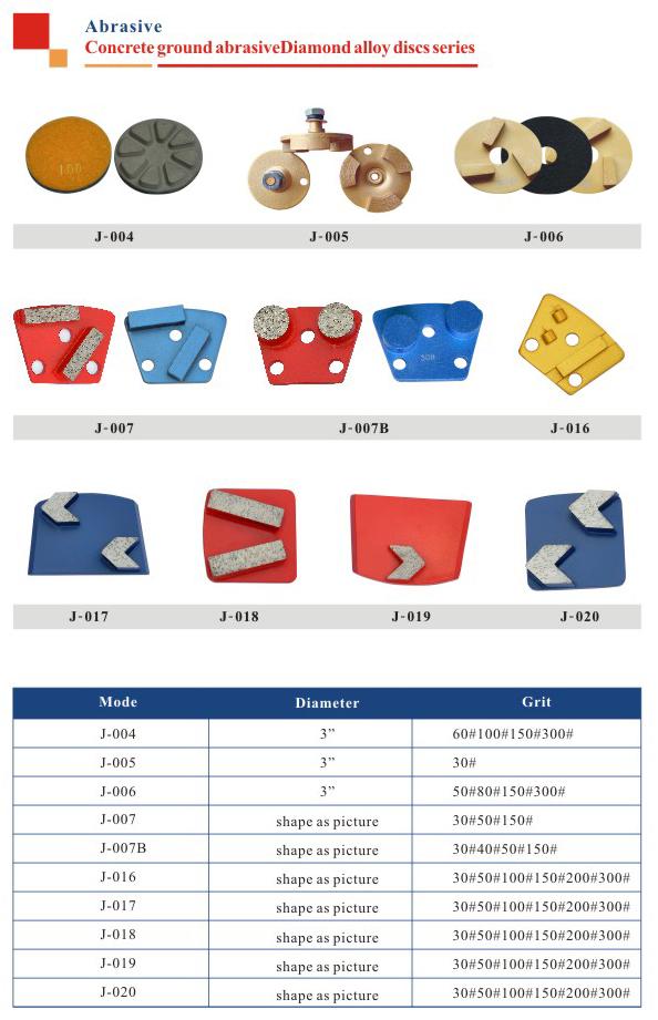 Single Tooth Diamond Grinding Disc Concrete Floor Grinding Disc For Grinder